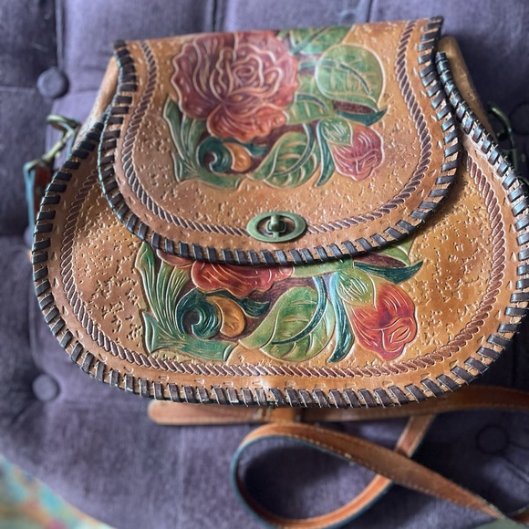 Patricia Nash | Bags | Patricia Nash Brown Leather Cross Body Bag | Poshmark